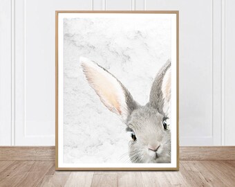 Rabbit print | Etsy