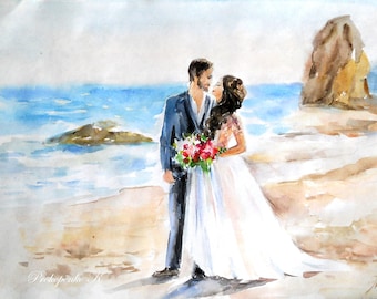 Painting of couples | Etsy