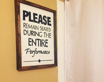 Please remain seated | Etsy