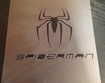 Spiderman stencil | Etsy