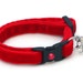 Soft Velvet Cat Collar Classic Red Kitten or Large Size