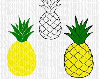 Pineapple clipart | Etsy