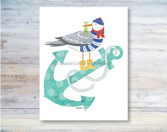 Bright colorful whimsical coastal by CoastalColorsCapeCod on Etsy