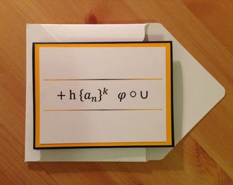 Math thank you card | Etsy