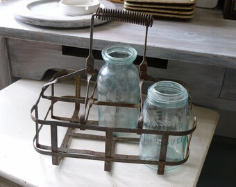 Milk bottle carrier | Etsy