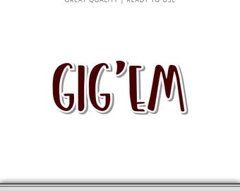 Aggies clipart | Etsy