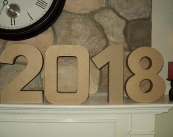 Paper mache numbers | Etsy