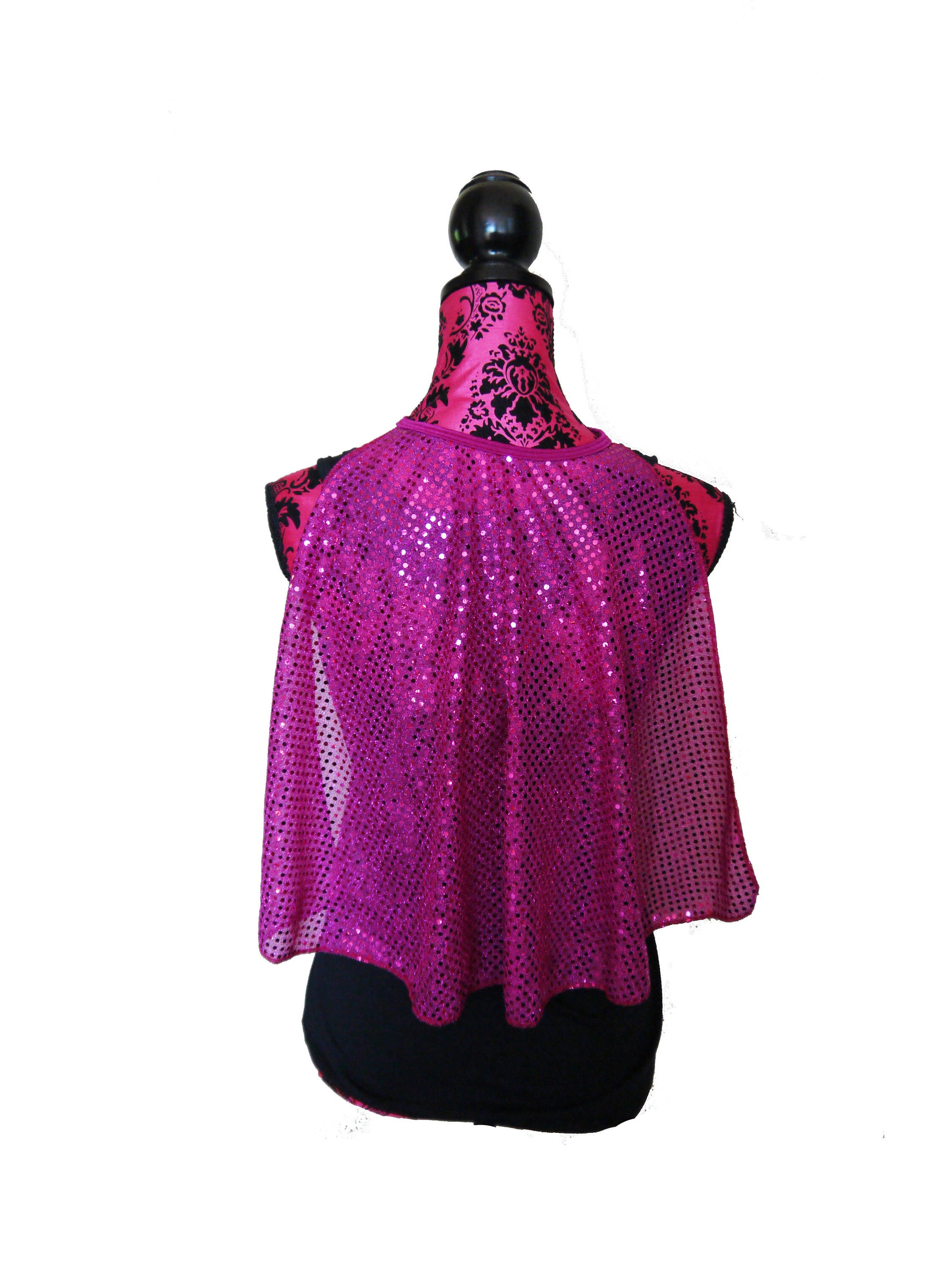 Pink Sparkle Cape Running Cape Running Costume Pink Cape