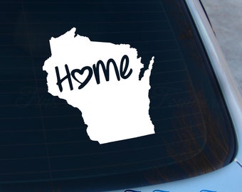 Wisconsin decal | Etsy