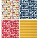 Scandinavian Retro Vintage Kitchen Design Panel Fabric 4