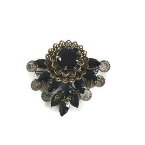 Black brooch | Etsy