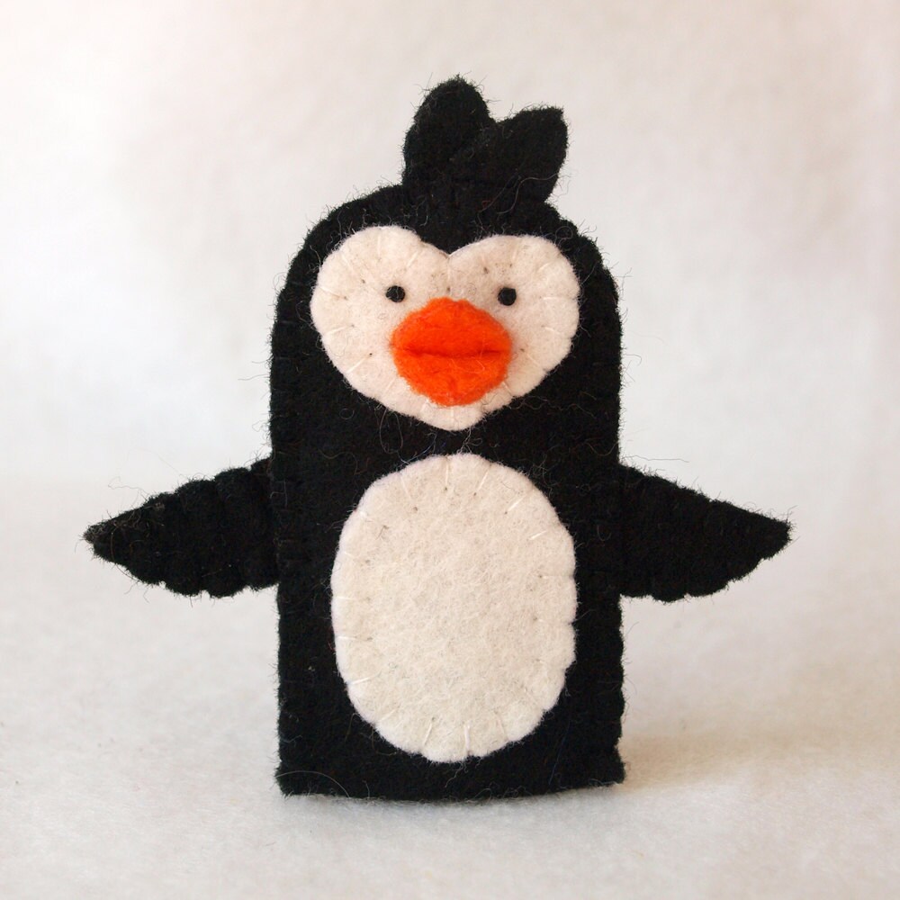 Filz Fingerpuppe Pinguin Tier Marionette Marionette