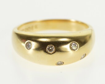 Ruby relic ring in sterling silver with diamond flush