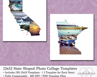 State photo collage | Etsy