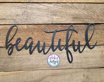 Metal word art | Etsy