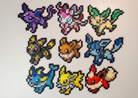 Pixel Art Pokemon Famille Evoli Eevee And Oddish Fusion Perler Bead Images