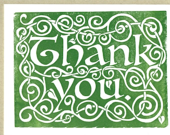 Irish thank you card | Etsy