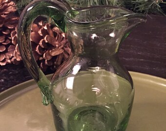 Hand blown pitcher | Etsy