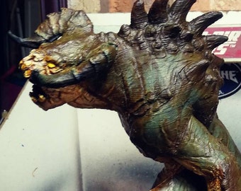 Deathclaw Mounted Creature Head Resin kit Fallout 4