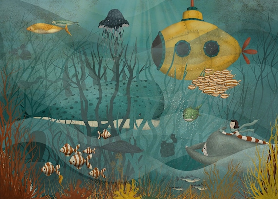 Under the surface Art print 3 different sizes