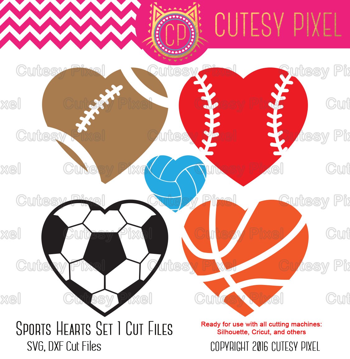 Sports Hearts Svg Sports baseball svg basketball svg
