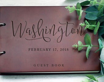 Guest book wood | Etsy