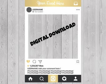 Instagram frame | Etsy
