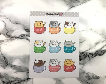 Grumpy cat sticker | Etsy