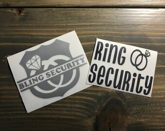 Ring security decal | Etsy
