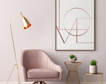 Rose gold decor | Etsy