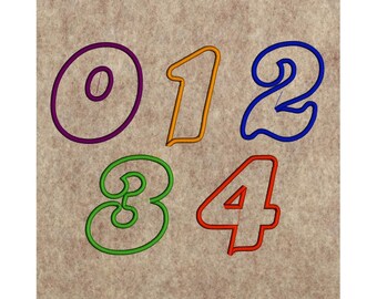 Fonts Applique Block Number Large Chunky Applique Numbers