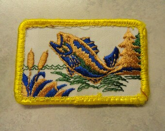 Fishing patch | Etsy