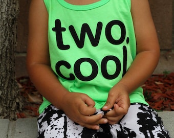 TWO. COOL. Toddler Baby Boy Girl two cool 2 year