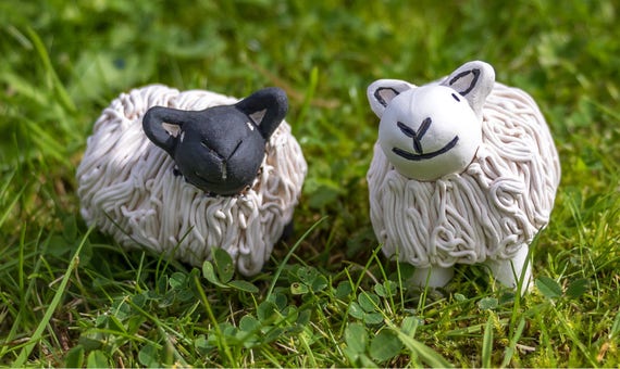 Pottery sheep