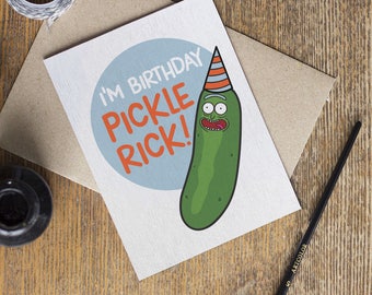 Rick and morty card | Etsy