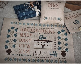 Jane Bell Sampler Bag / Cross Stitch Pattern /PDF