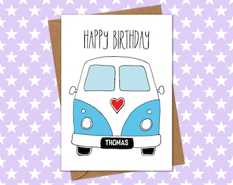 Vw birthday card | Etsy