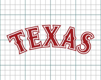 Texas rangers decal | Etsy