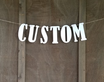 Letter banner | Etsy