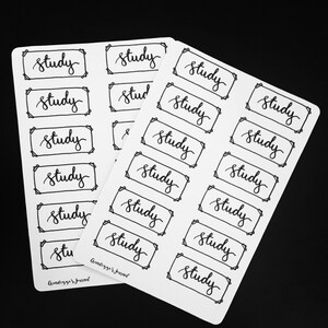 Study stickers | Etsy