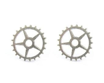 Cog earrings | Etsy