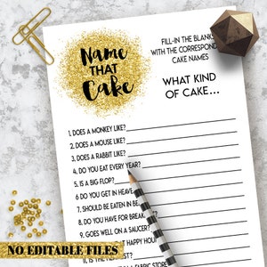 Name that cake game | Etsy