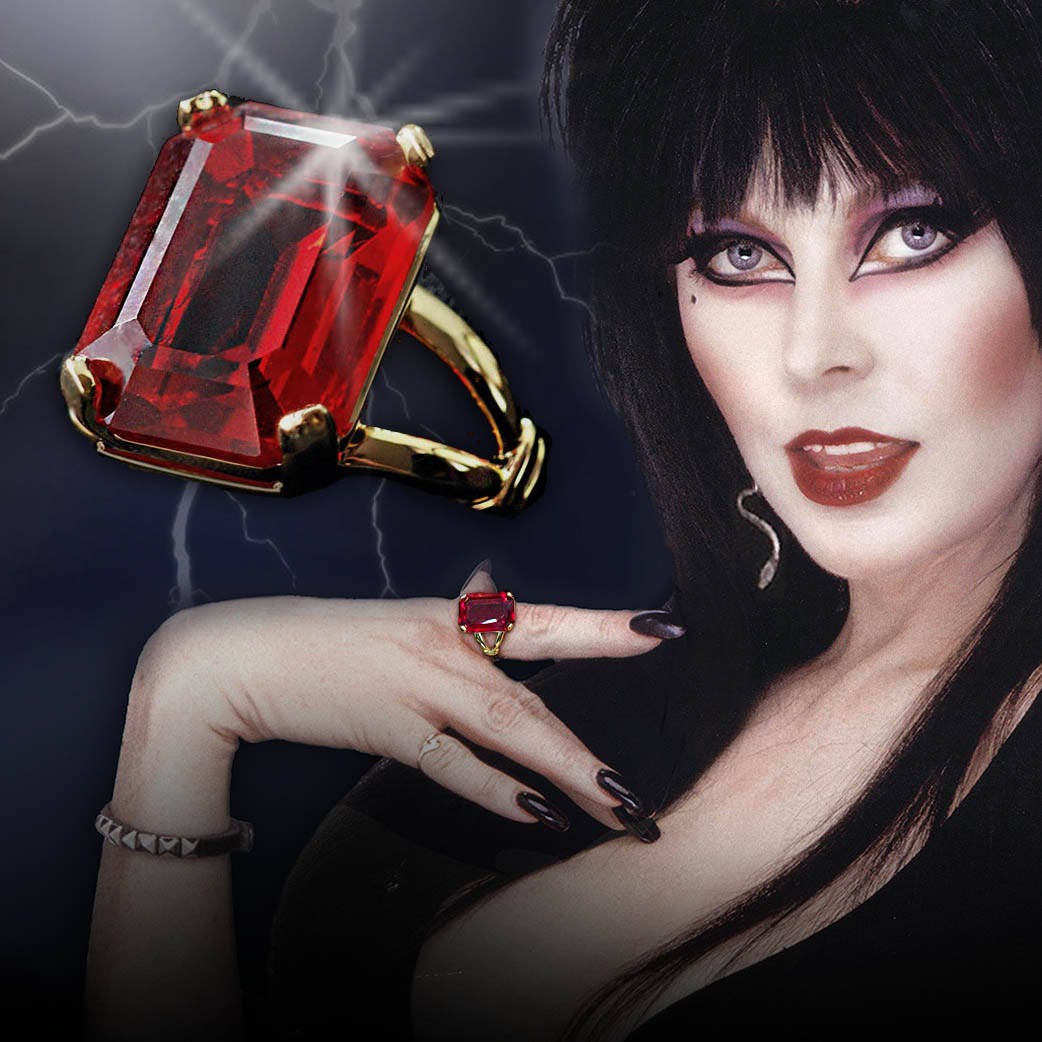 Elvira's Magic Ruby Ring Elvira Jewelry Mistress of the