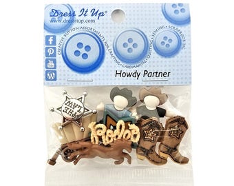 Cowboy buttons | Etsy