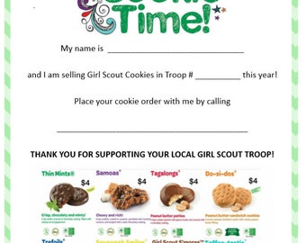 Girl scout cookies | Etsy