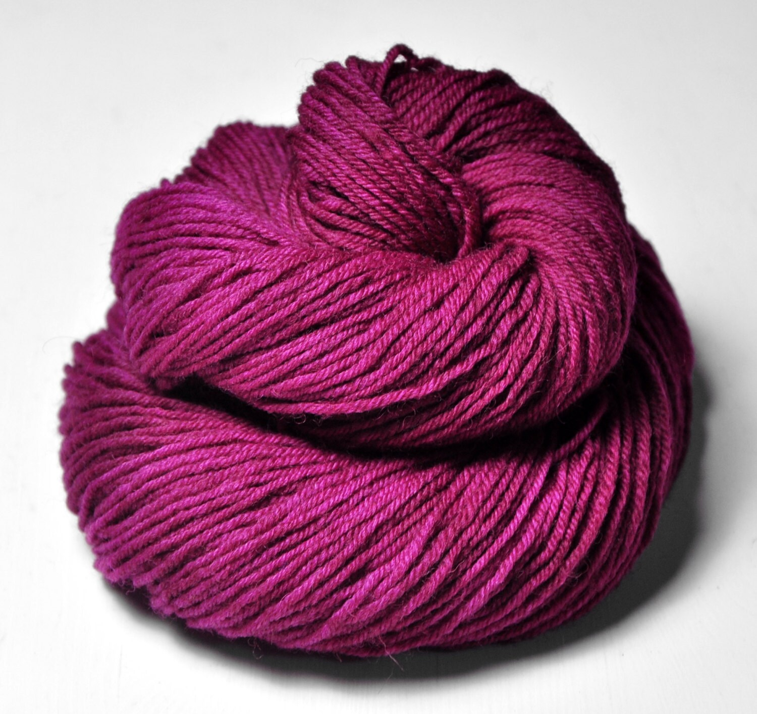 Electric light purple Merino/Manx Fingering Yarn