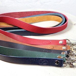 Leather lanyard | Etsy