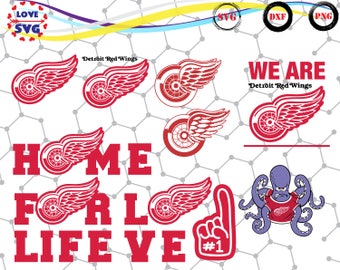 Red wings logo svg | Etsy