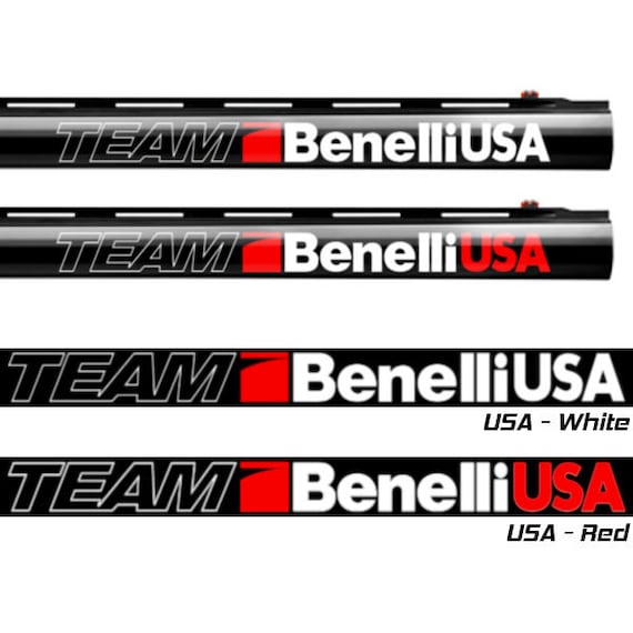 2x Benelli Team USA Vinyl Decal Sticker for Barrel Shotgun Gun