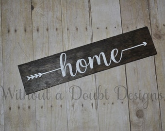 Rustic home sign | Etsy